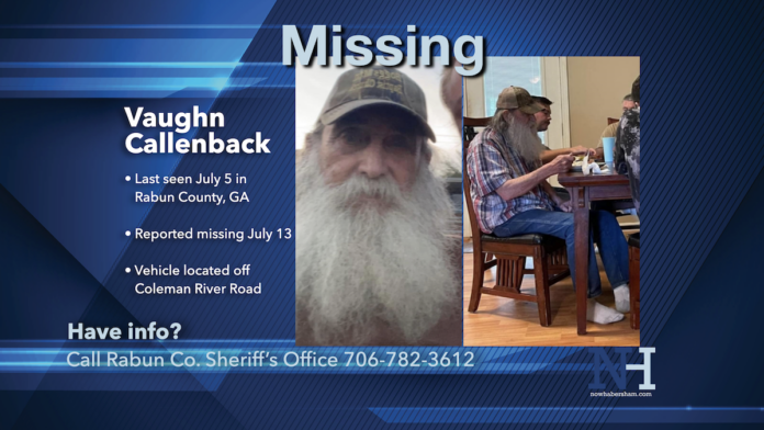 GA - GA - Vaughn Callenback, 77, vehicle found, Rabun County, 05 July 2024 | Websleuths