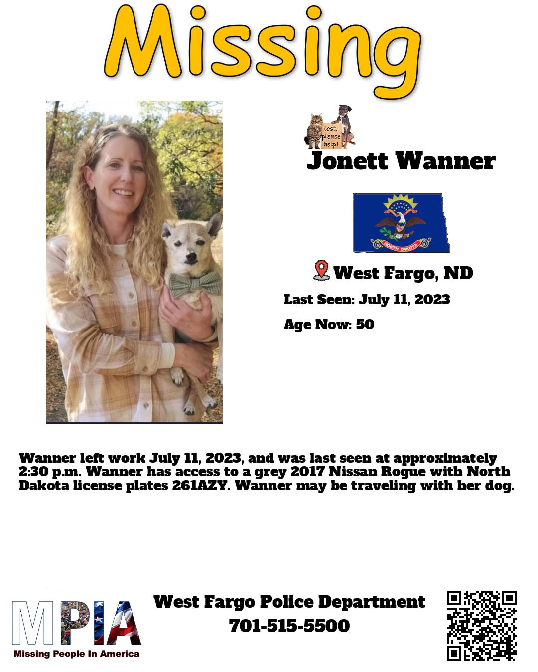 ND - ND - Jonett Wanner, 50, West Fargo, 11 Jul 2023 | Page 2 | Websleuths